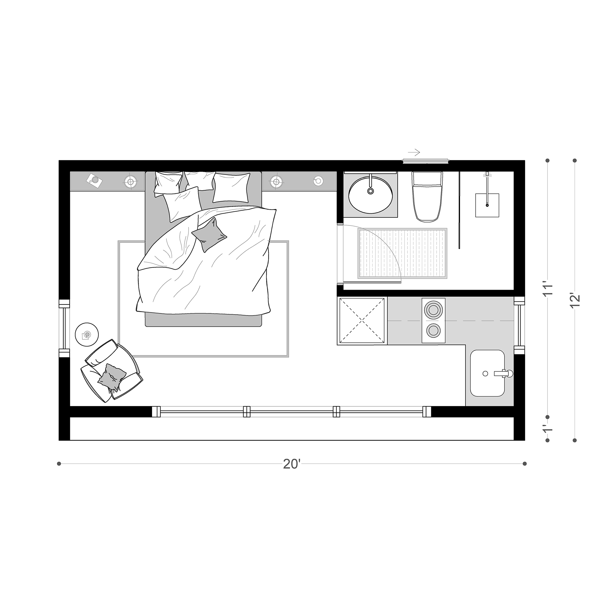 Cerca Studio Shed Plans